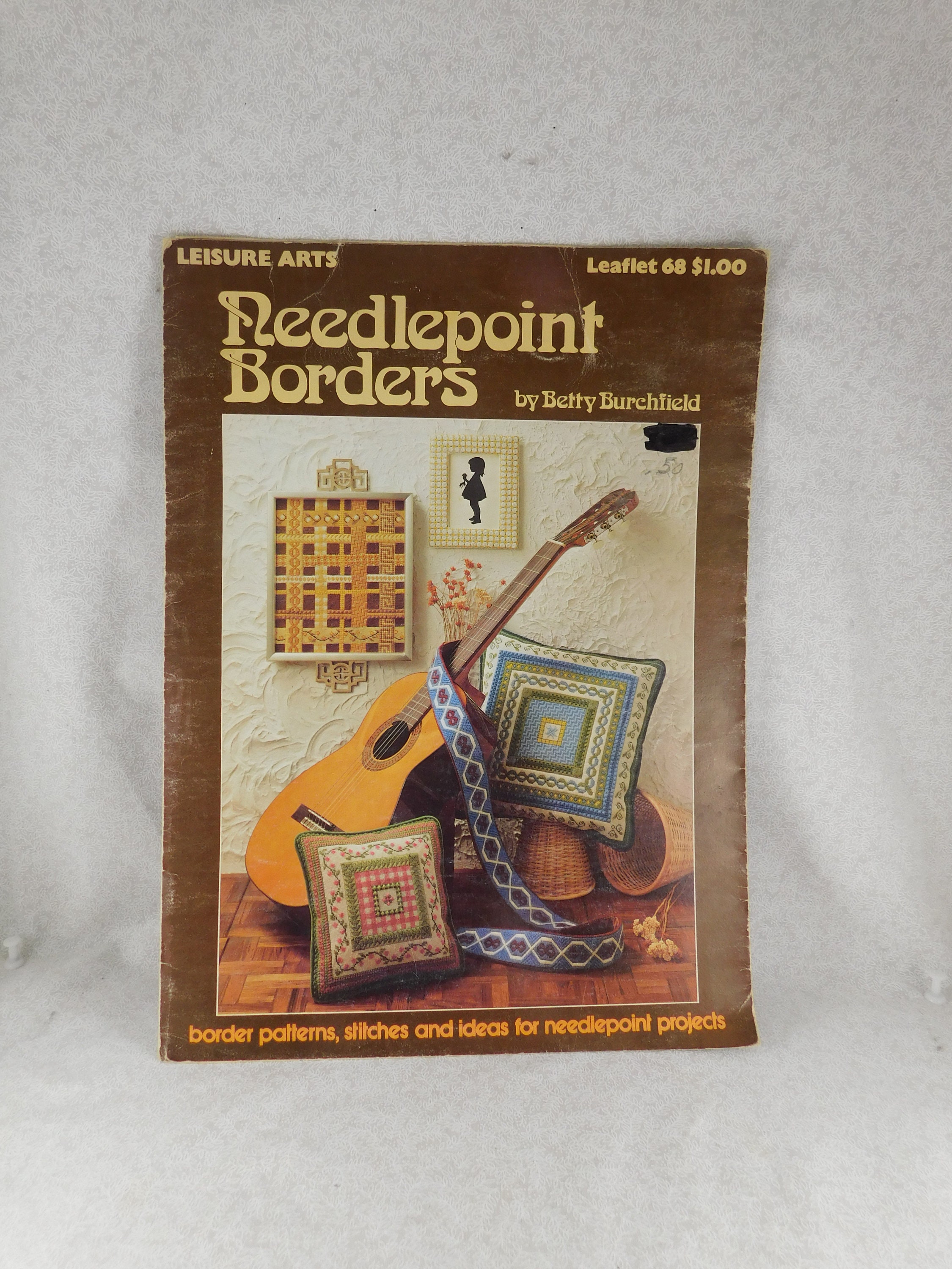 Vintage Needlepoint Borders Fold-out Leaflet by Leisure Arts 68 ...