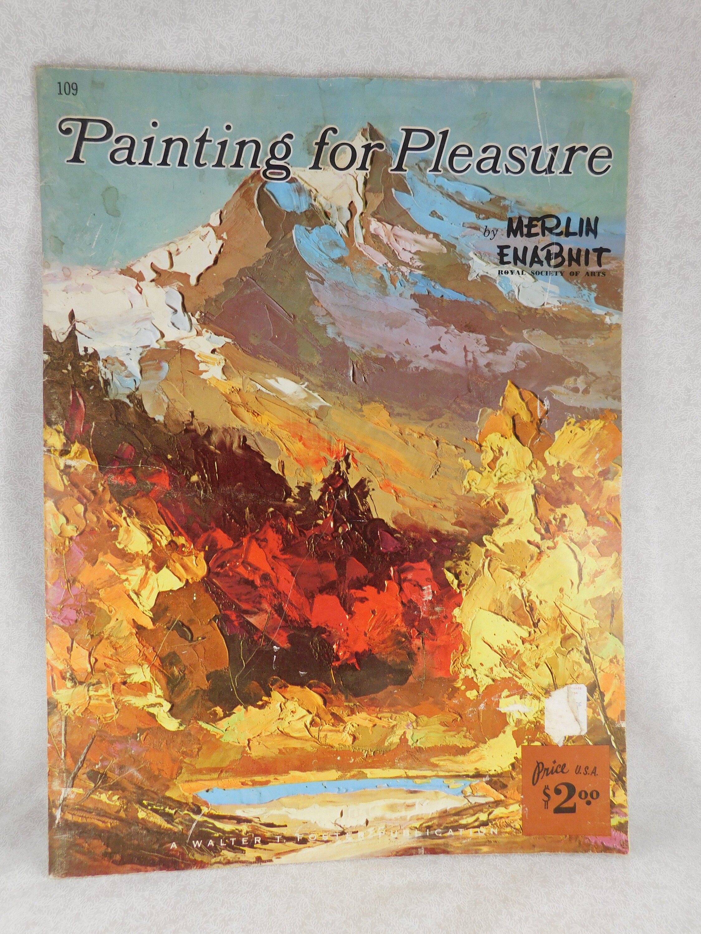 Vintage WFP painting for Pleasure by Merlin Enabnit, Oil Painting W ...