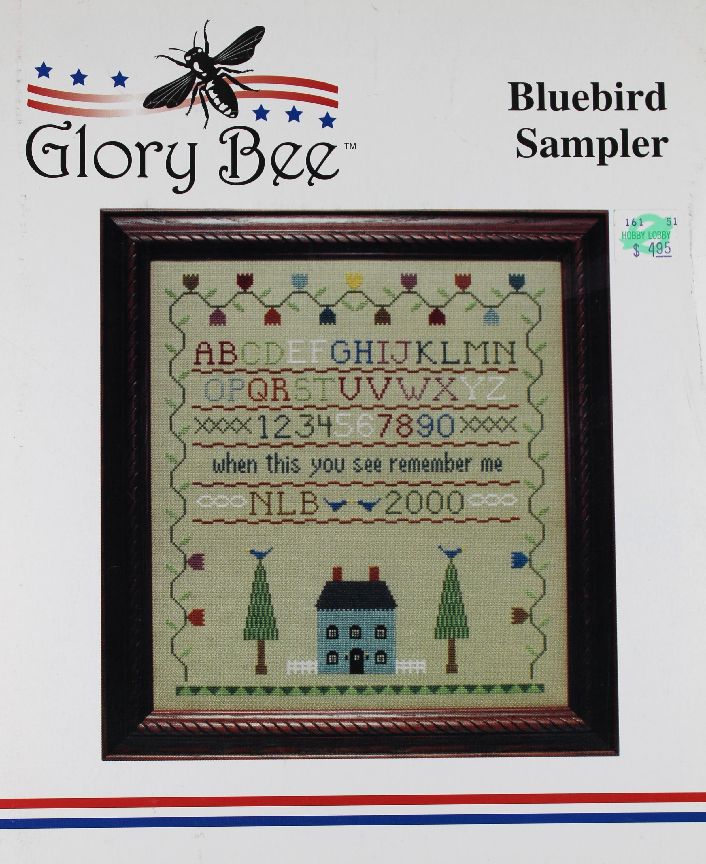 Vintage 2000 Glory Bee Bluebird Sampler Cross Stitch Pattern (GB-14) - Etsy
