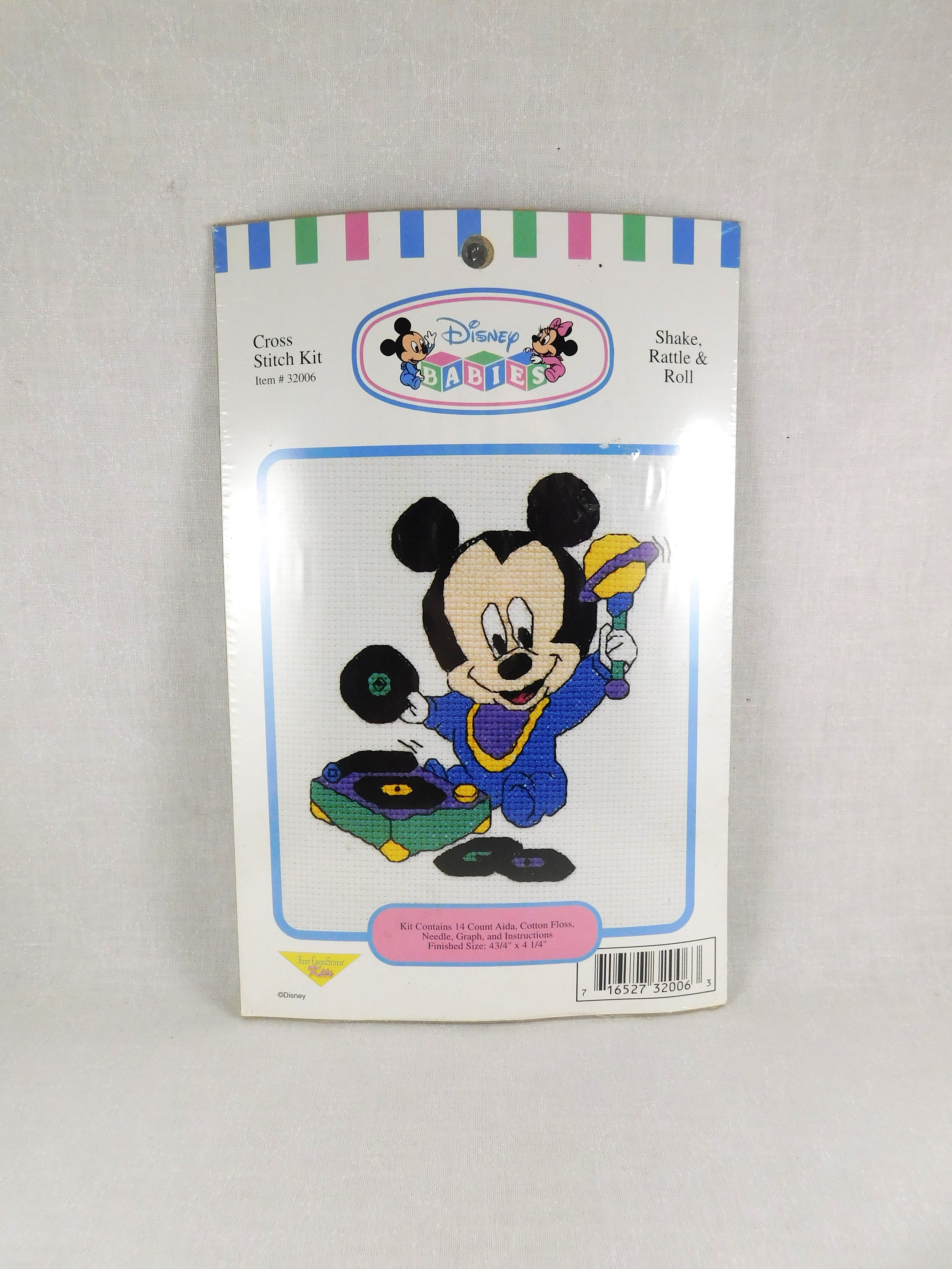 Official Disney shake Rattle & Roll Counted Cross Stitch Kit, 32006 ...
