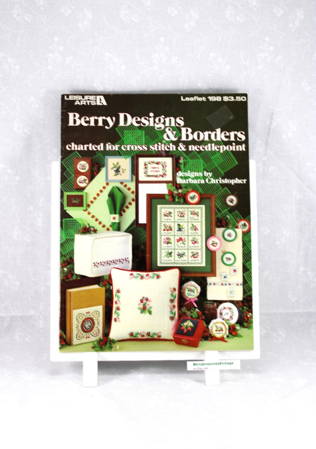 Vintage 1981 Cross Stitch/needlepoint Leaflet "berry Designs & Borders ...