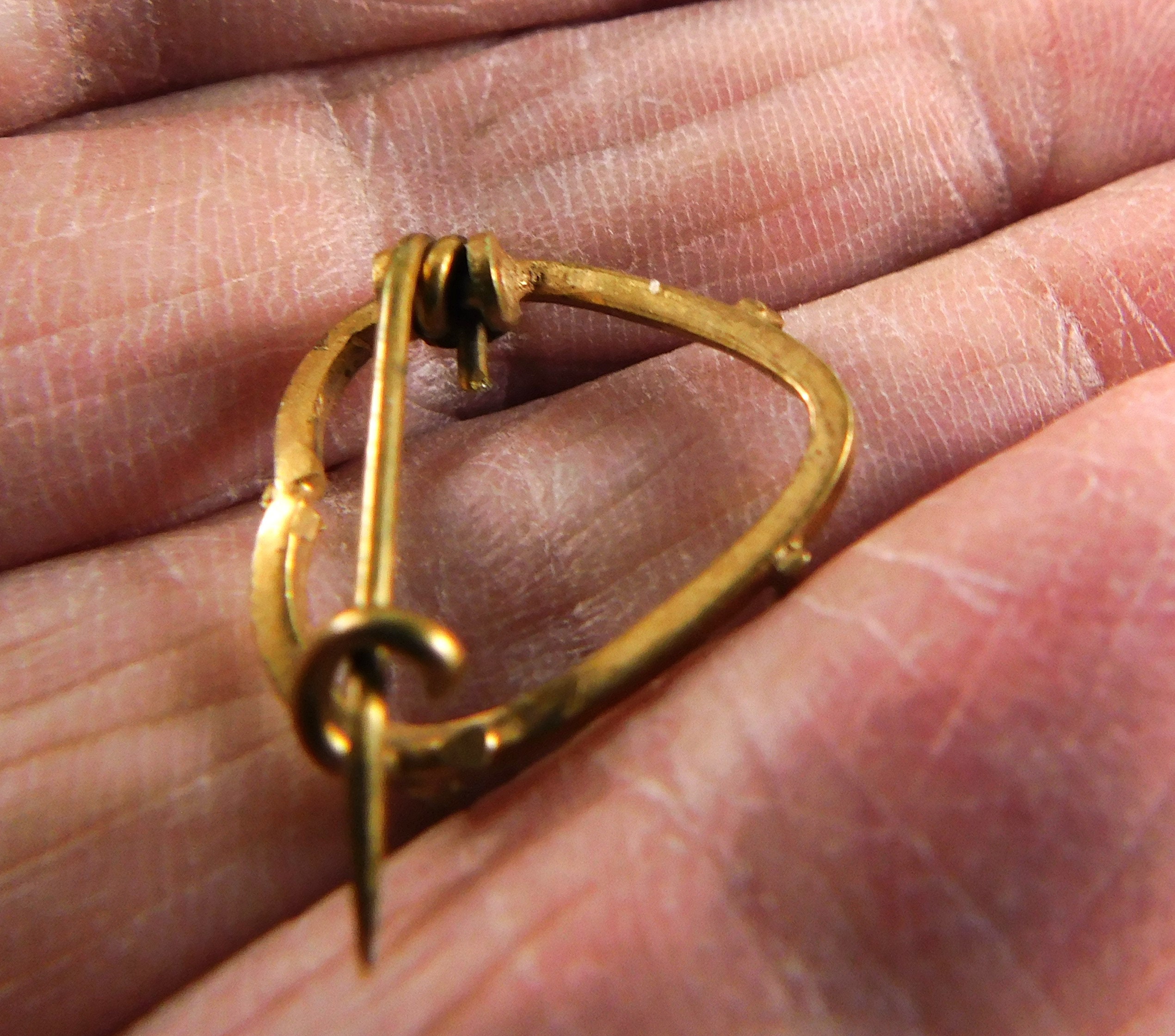 Antique 1860's verified Gold Clad Pronged Brooch Setting for Heart ...