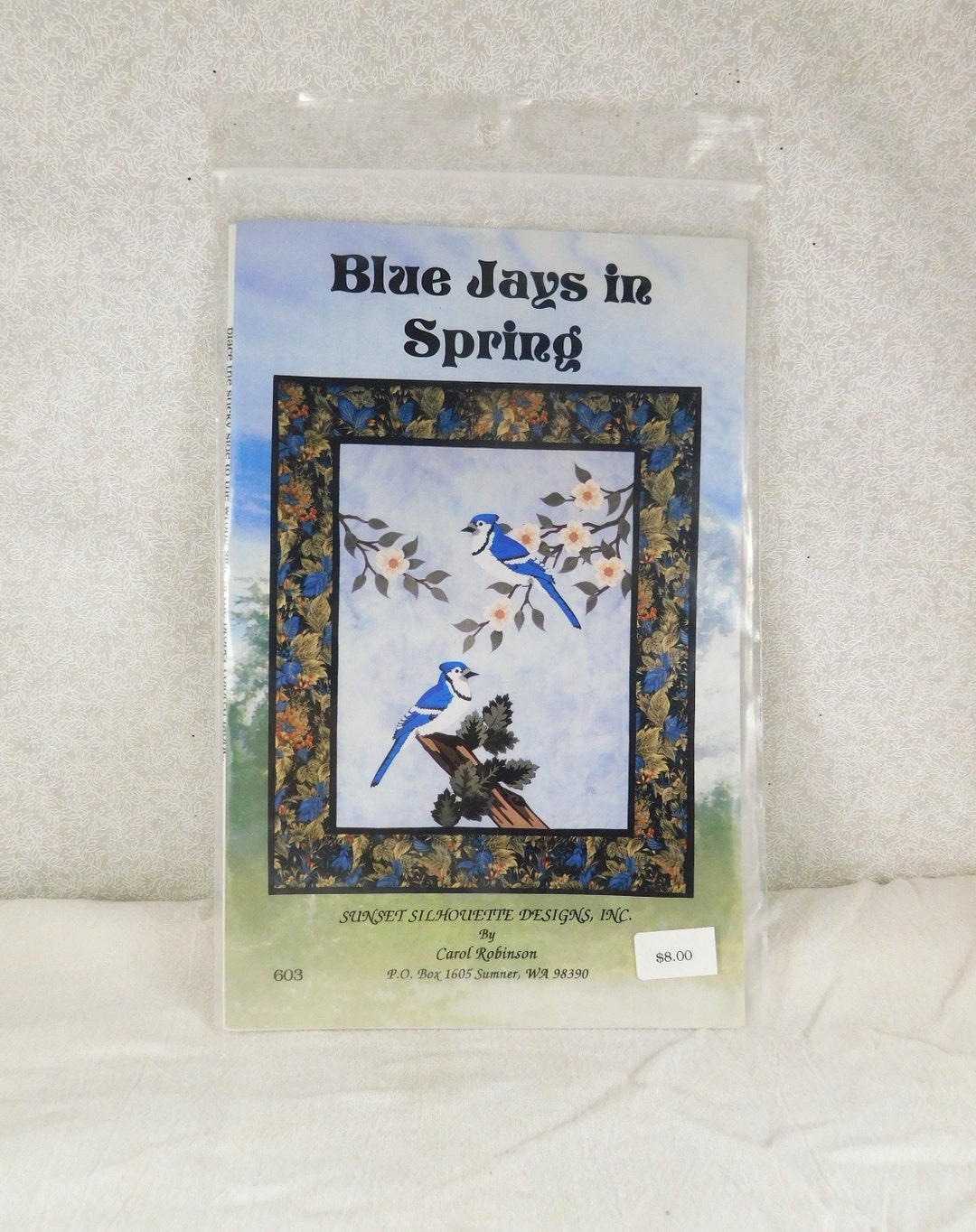 Vintage 2000 Blue Jays Quilt Pattern: Spring Bird Applique (2000) - Etsy
