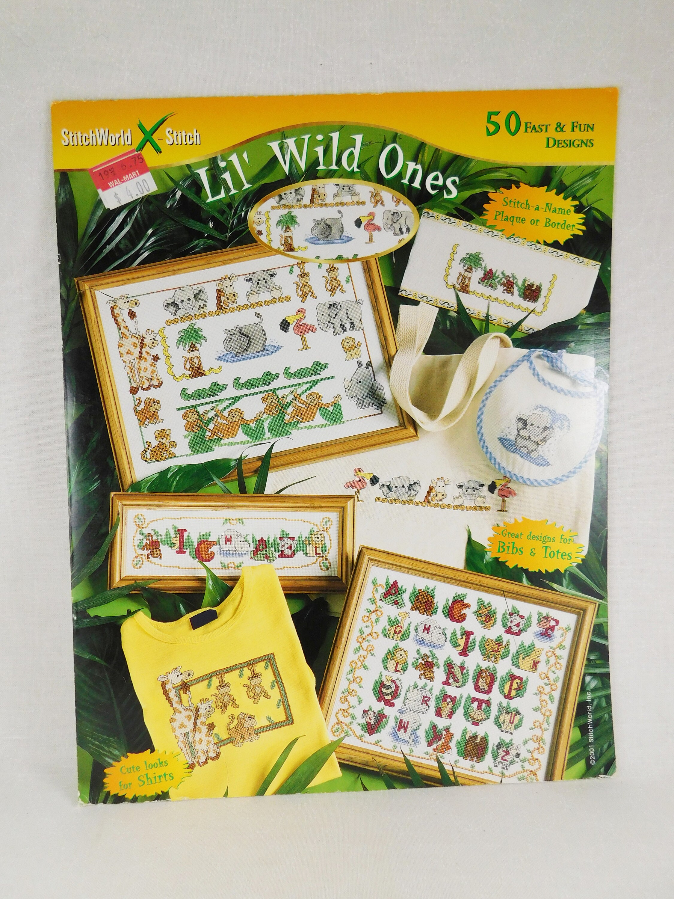 Vintage 2001 Lil Wild Ones Cross Stitch Pattern: Jungle Babies Color ...