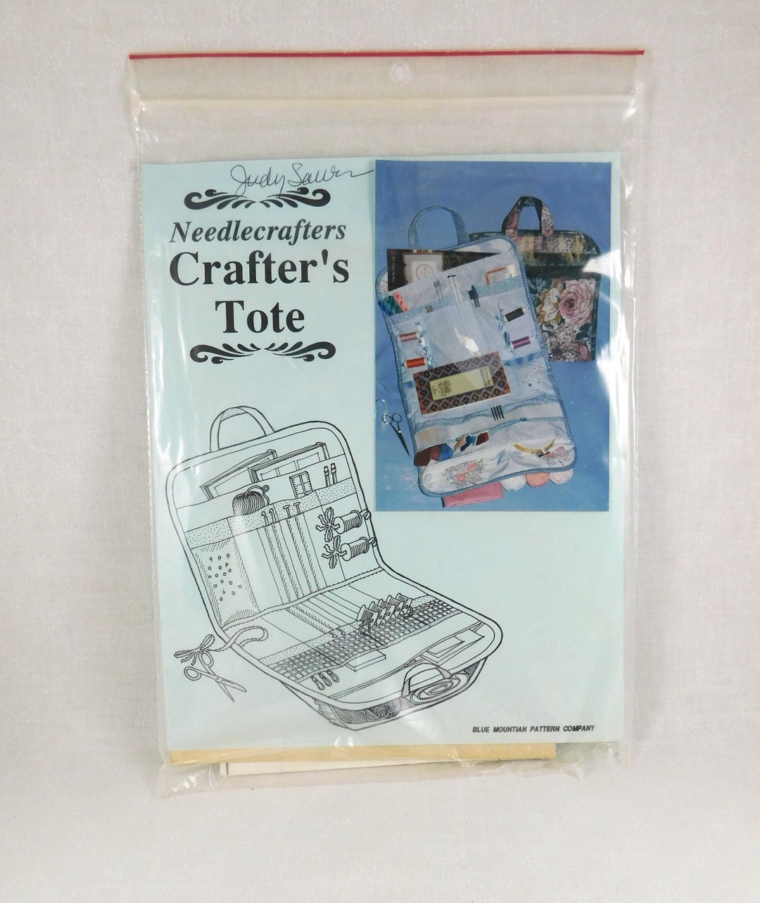 Vintage 1989 Crafter's Tote Pattern: Sectioned Bag Instructions - Etsy
