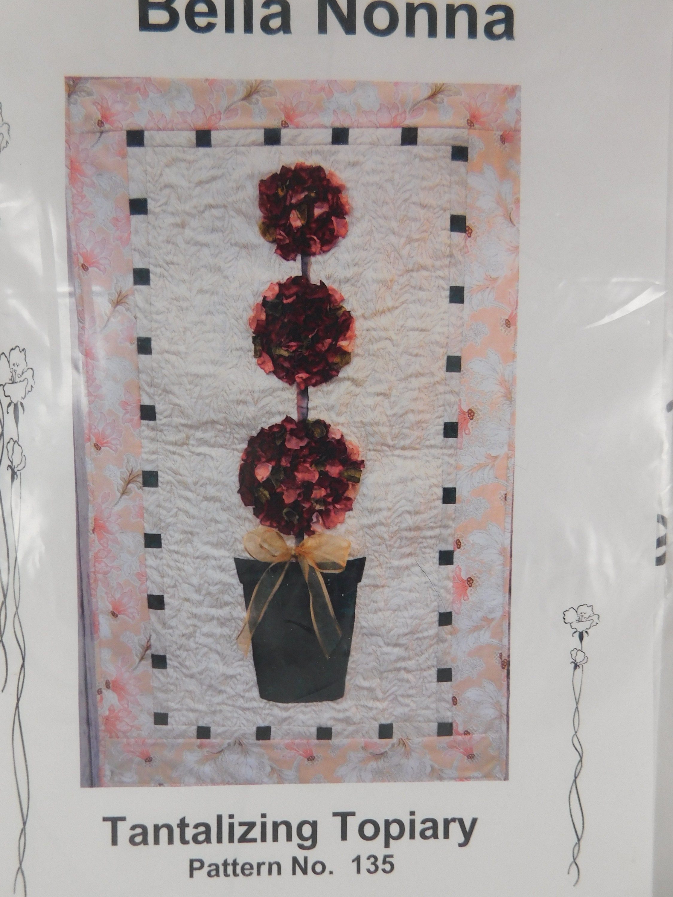 Vintage Bella Nonna tantalizing Topiary Wall Quilt Pattern 135, Three ...