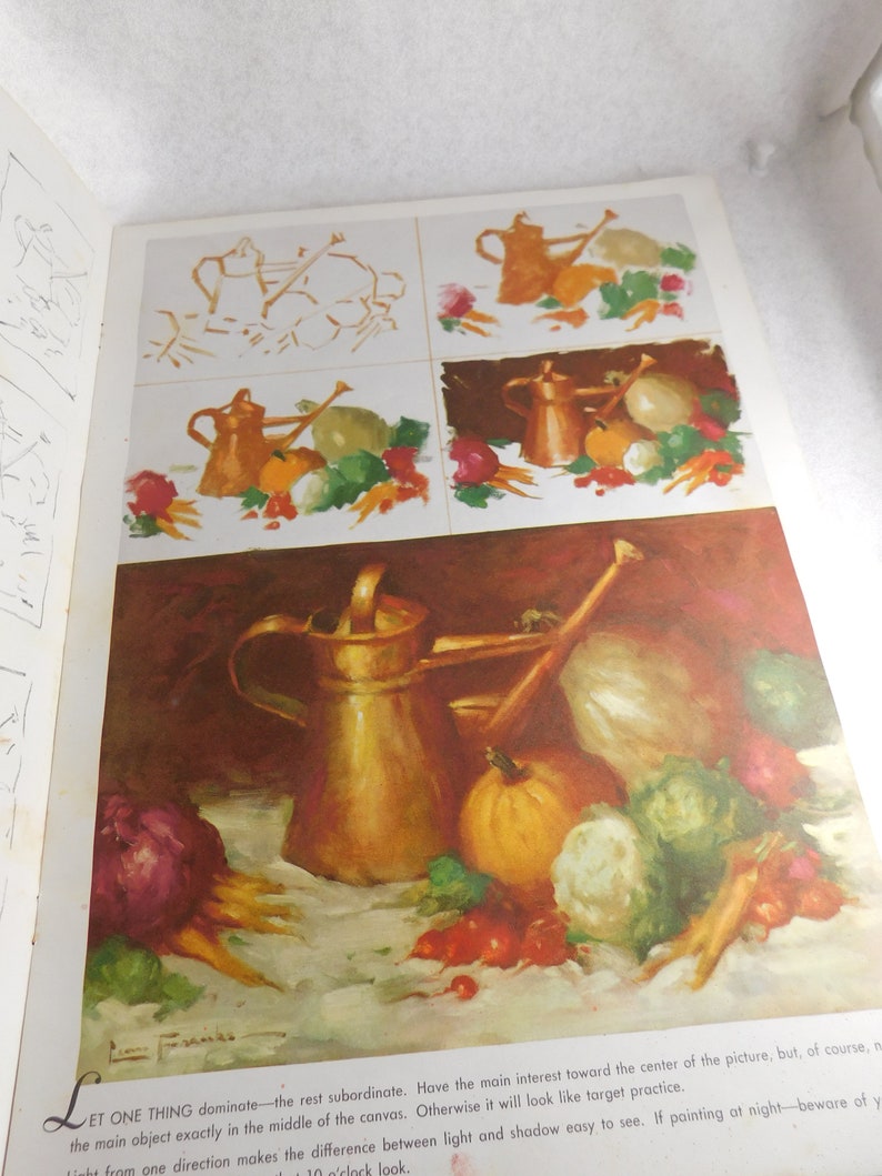 Vintage WFP how to Do Still Life by Leon Franks, Stills in Oils, Fruit ...