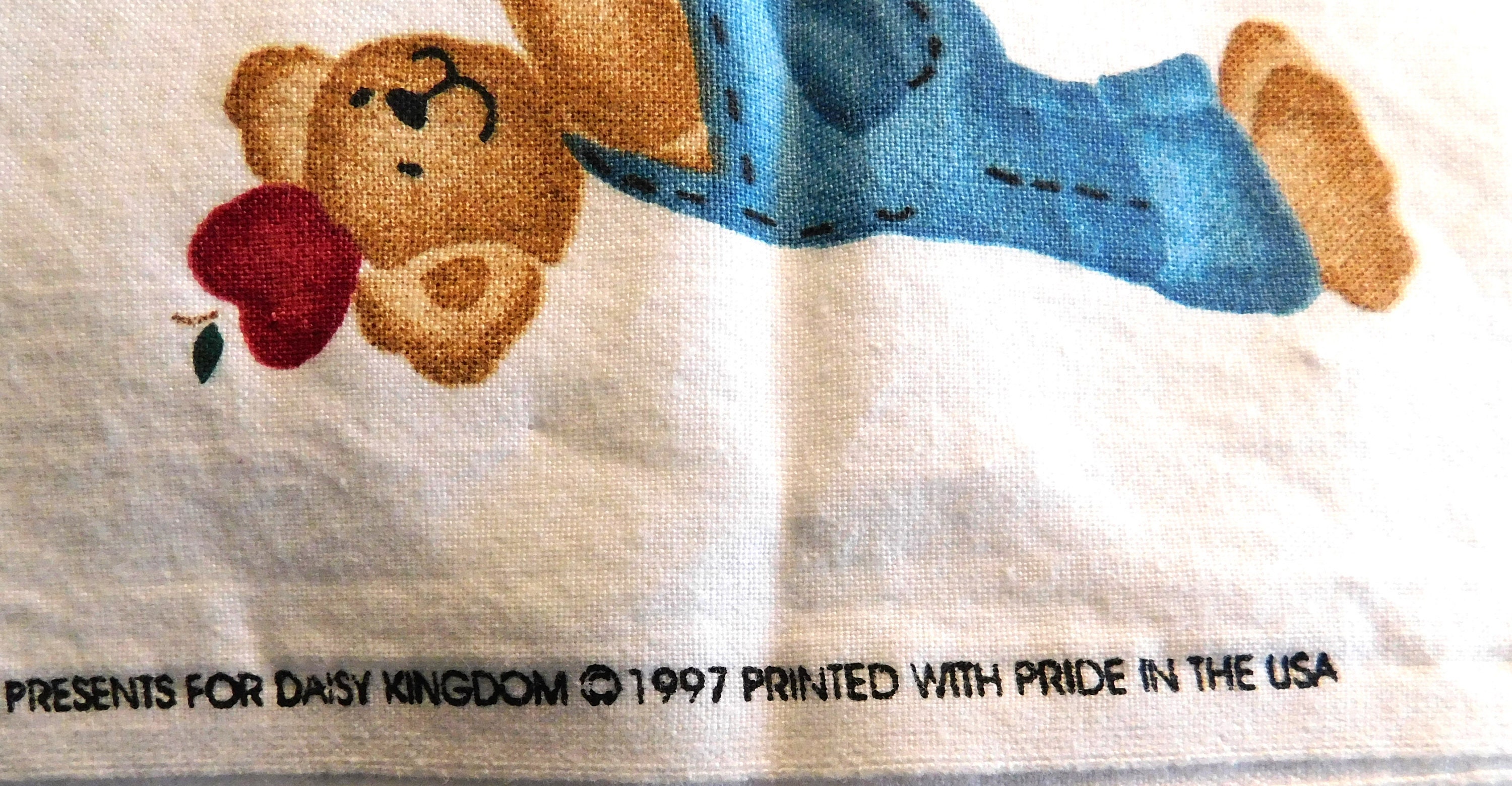 Vintage 1997 abc Alphabears Vest, Pattern, Fabric & Instructions, Daisy ...