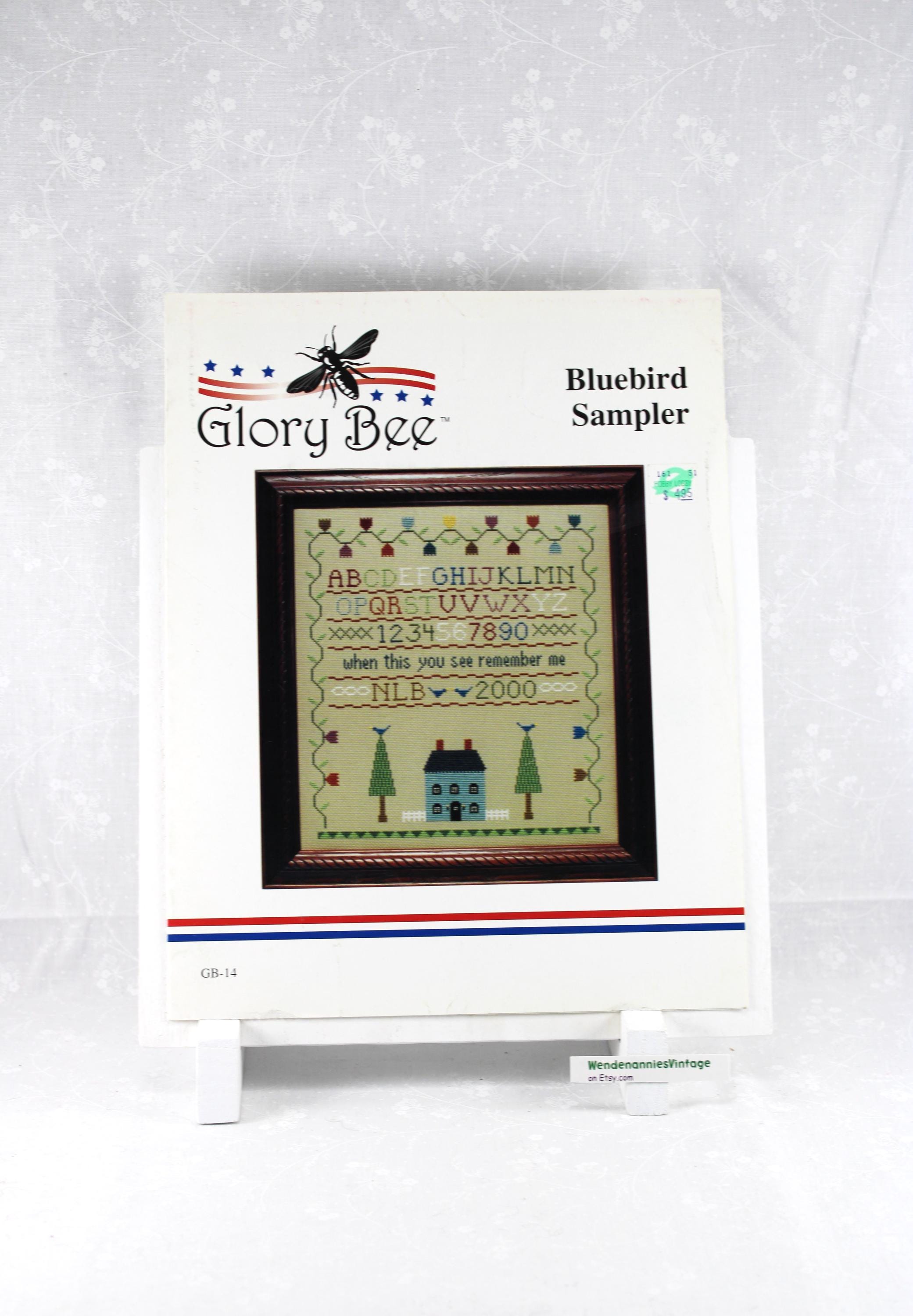 Vintage 2000 Glory Bee Bluebird Sampler Cross Stitch Pattern (GB-14) - Etsy