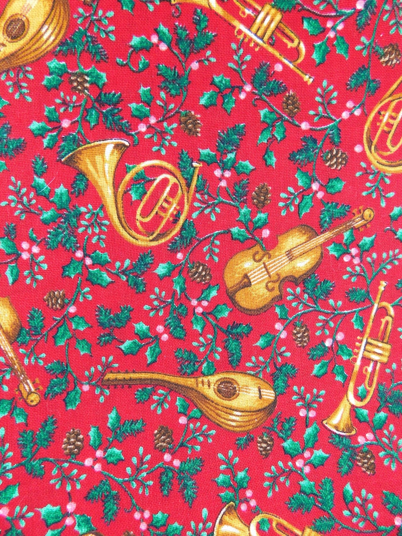 Vintage Cranston Printworks Christmas Fabric for Sewing/quilting ...