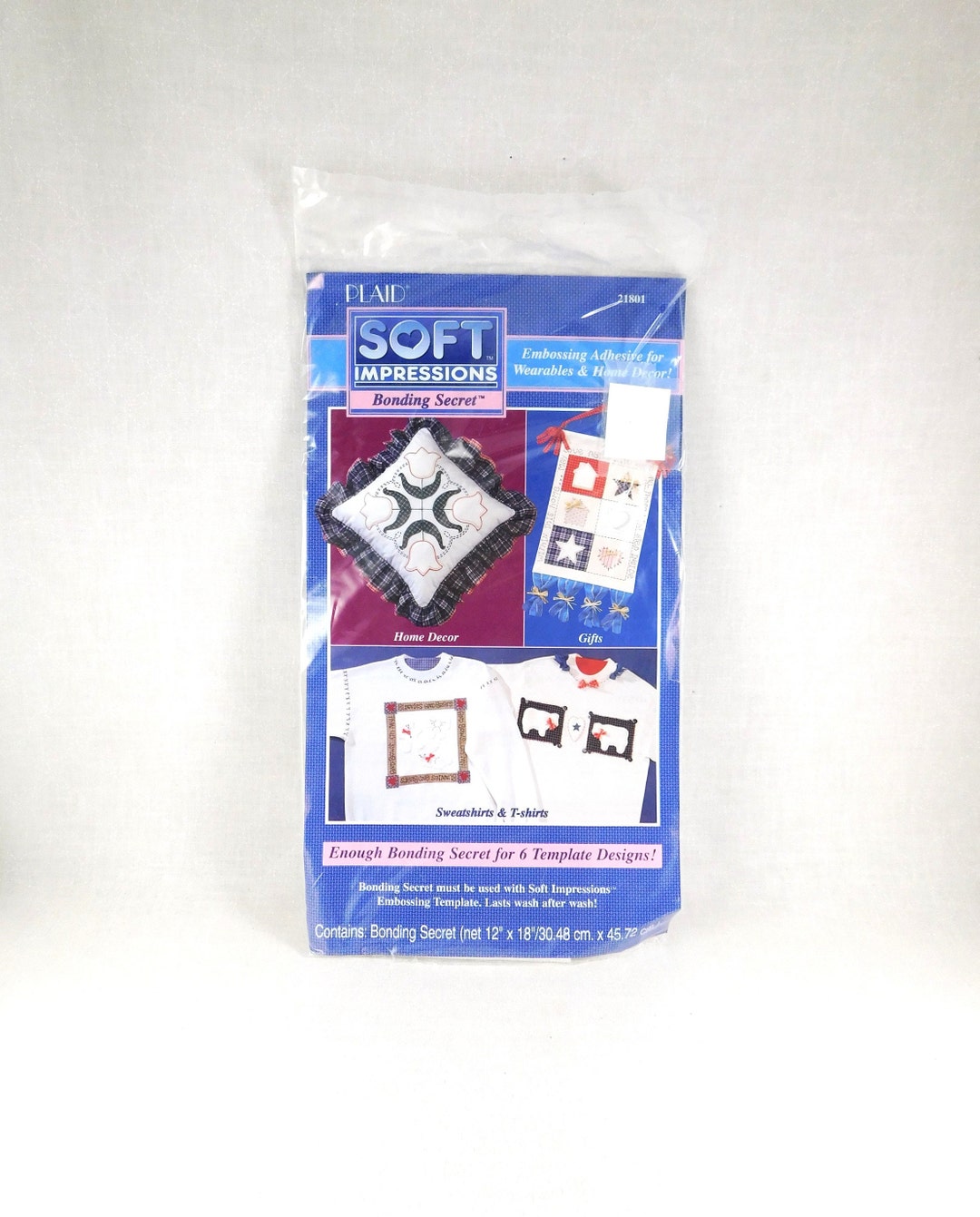 Vintage 1995 Plaid Soft Impressions Bonding Adhesive - Etsy