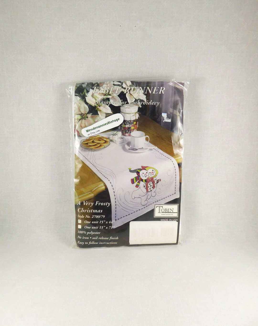 Vintage Snowman Table Runner Kit by Tobin Home Fashions, a Very Frosty ...