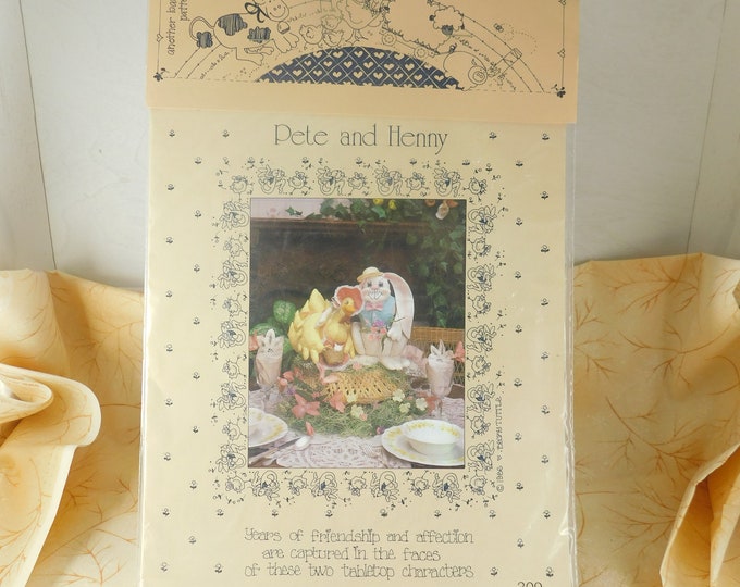 Vintage Allcoopedup pete and Henny Soft Sculpture Patterns-hen Chicken ...