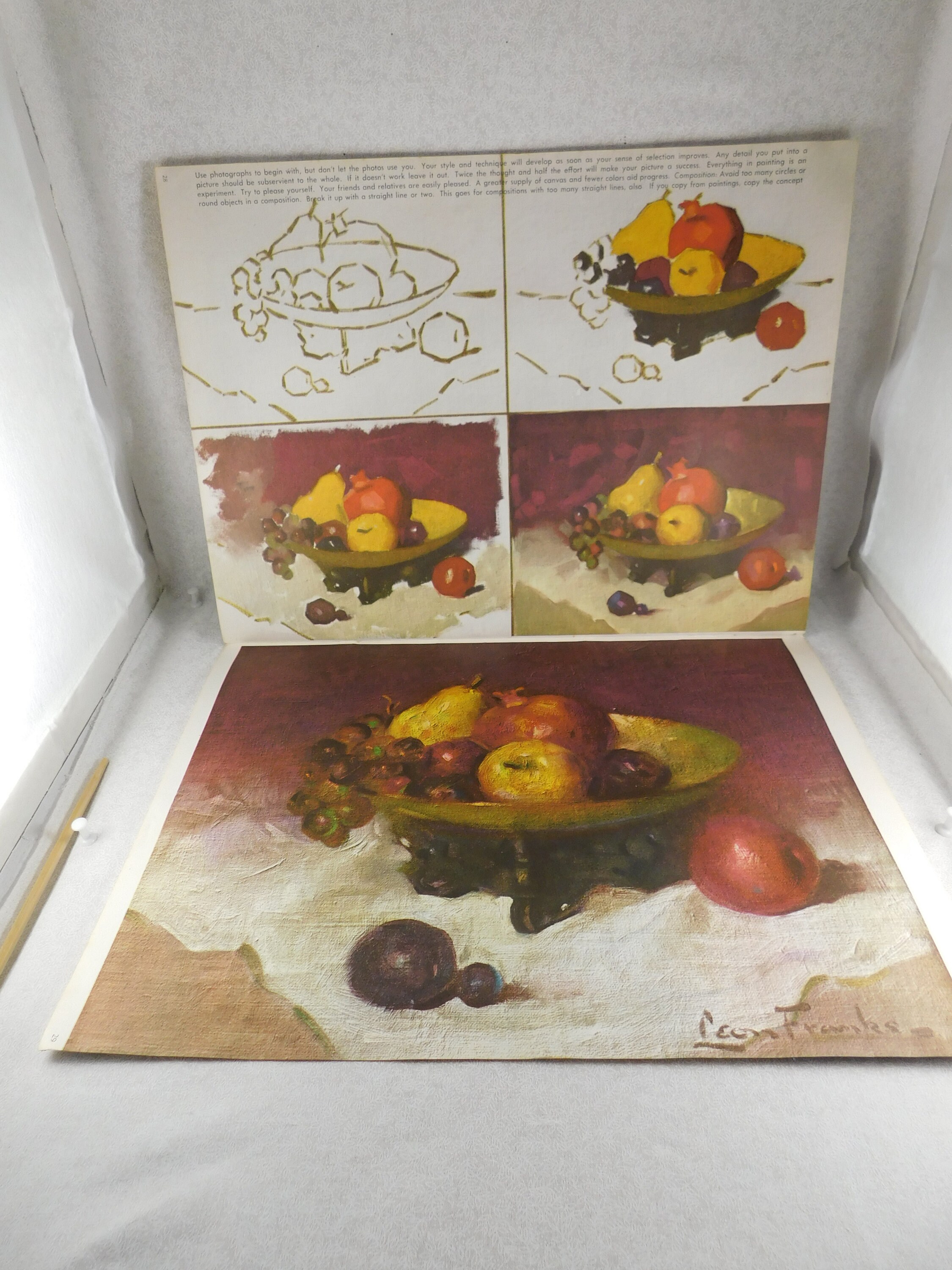 Vintage WFP how to Do Still Life by Leon Franks, Stills in Oils, Fruit ...