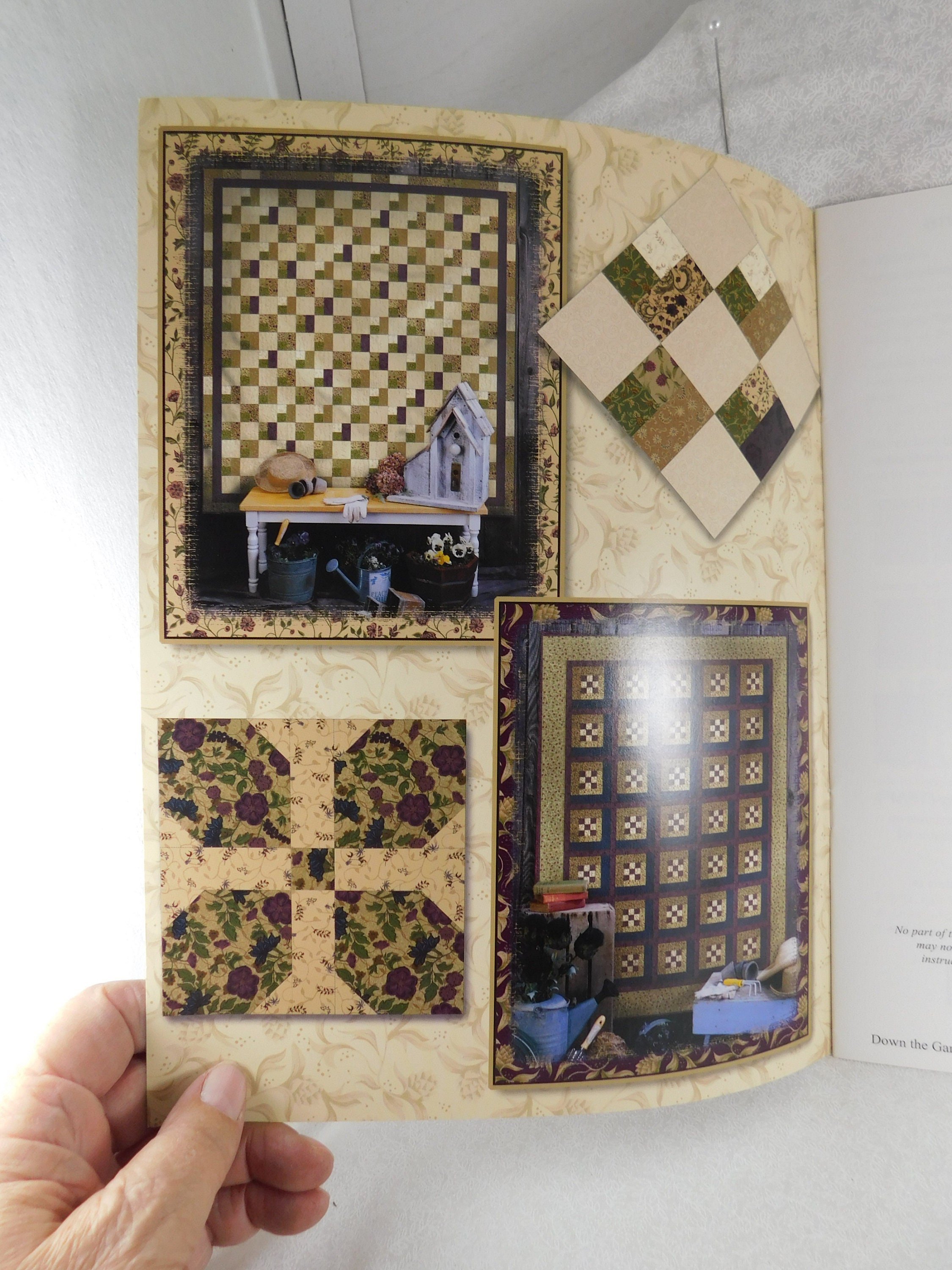Vintage Fiber Mosaics down the Garden Path Quilting Booklet, Vintage ...
