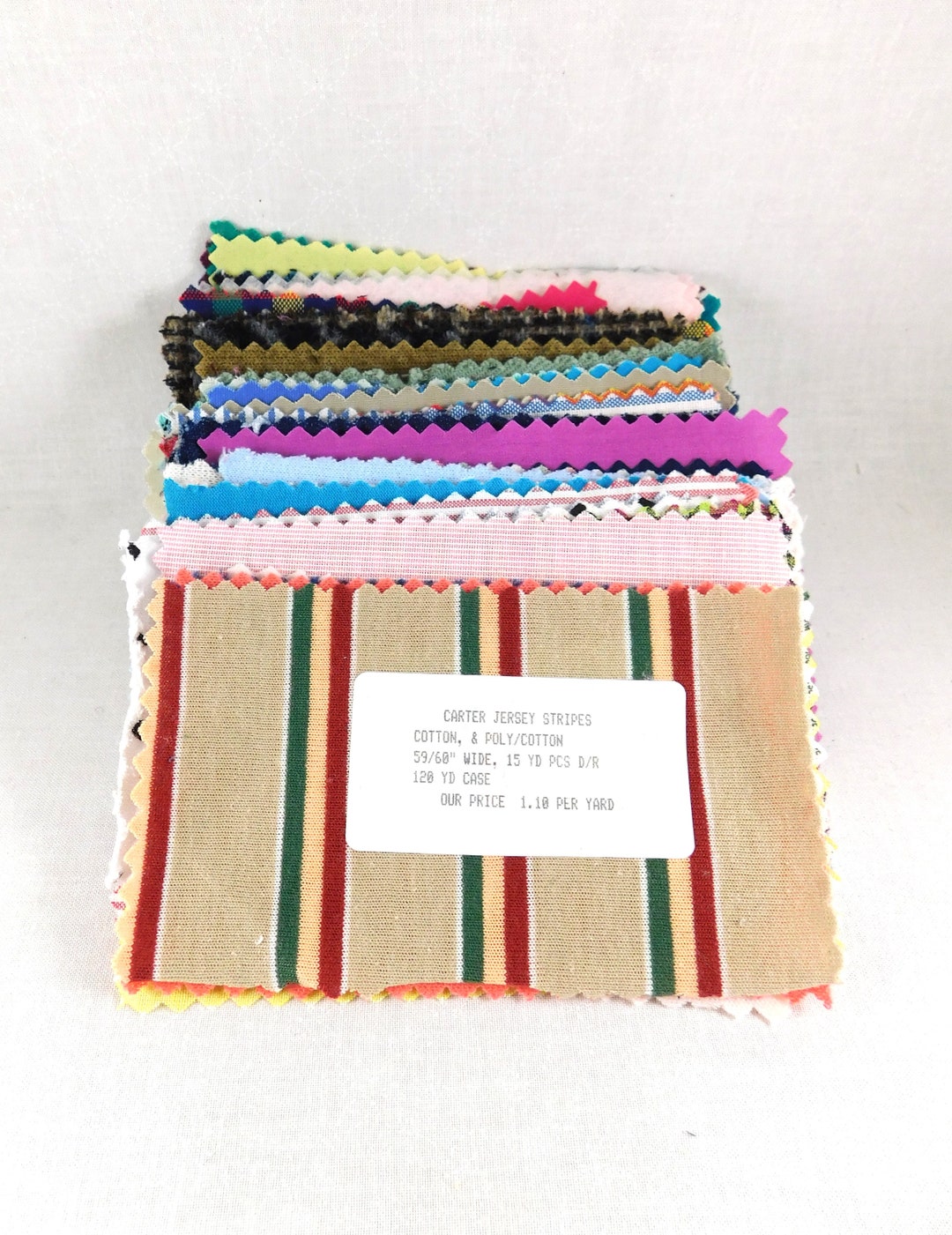 64 Pieces of Assorted Fabric Samples, 3 X 5 Inch Rectangles, Many ...