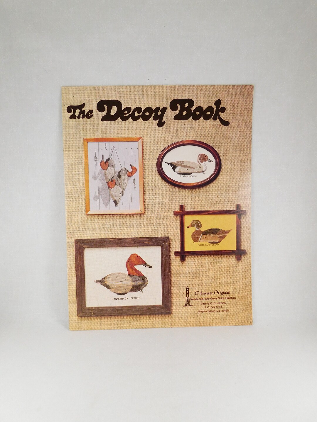 Vintage 1981 the Decoy Book Cross Stitch Booklet by Tidewater Originals ...