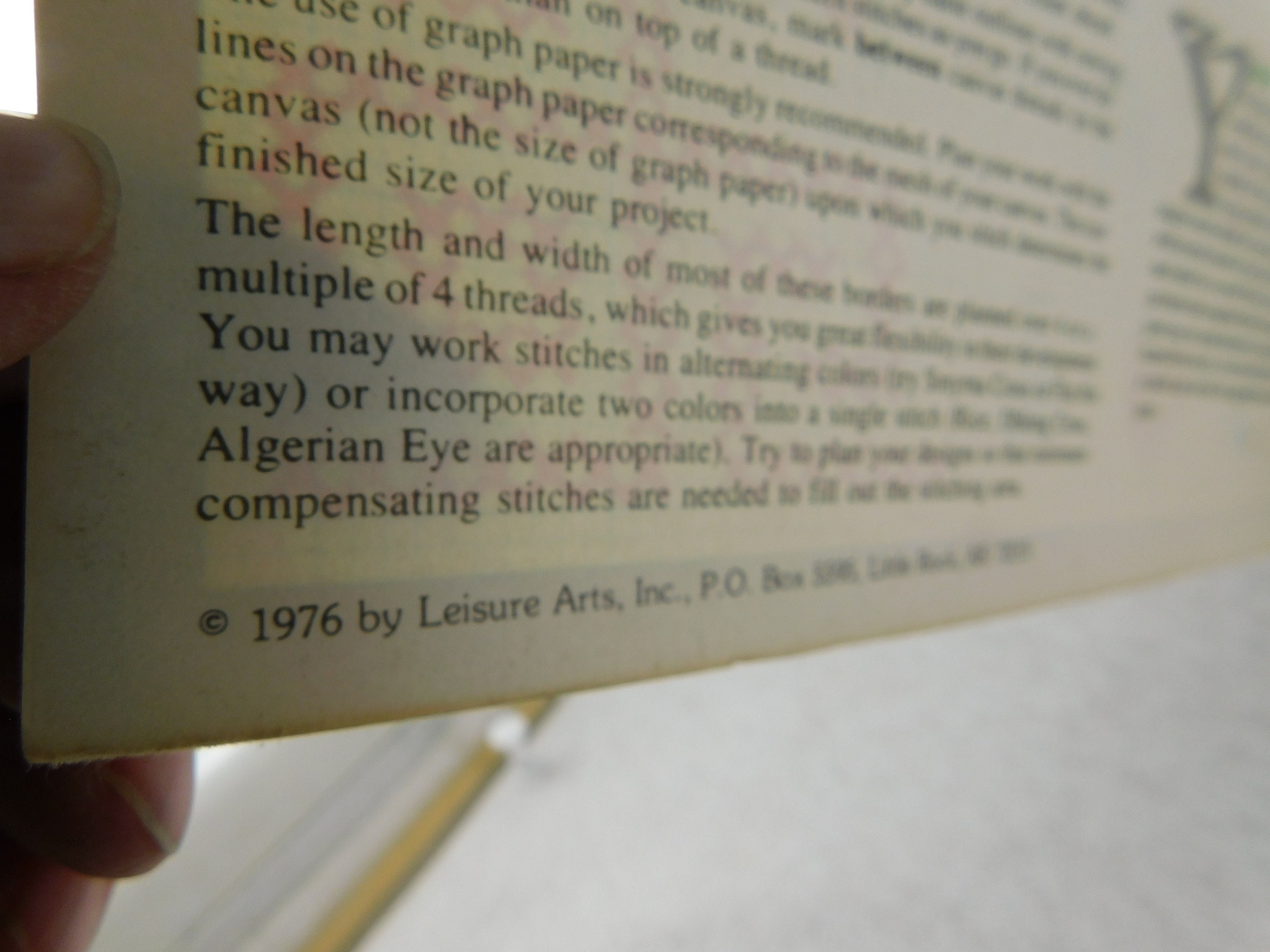 Vintage Needlepoint Borders Fold-out Leaflet by Leisure Arts 68 ...