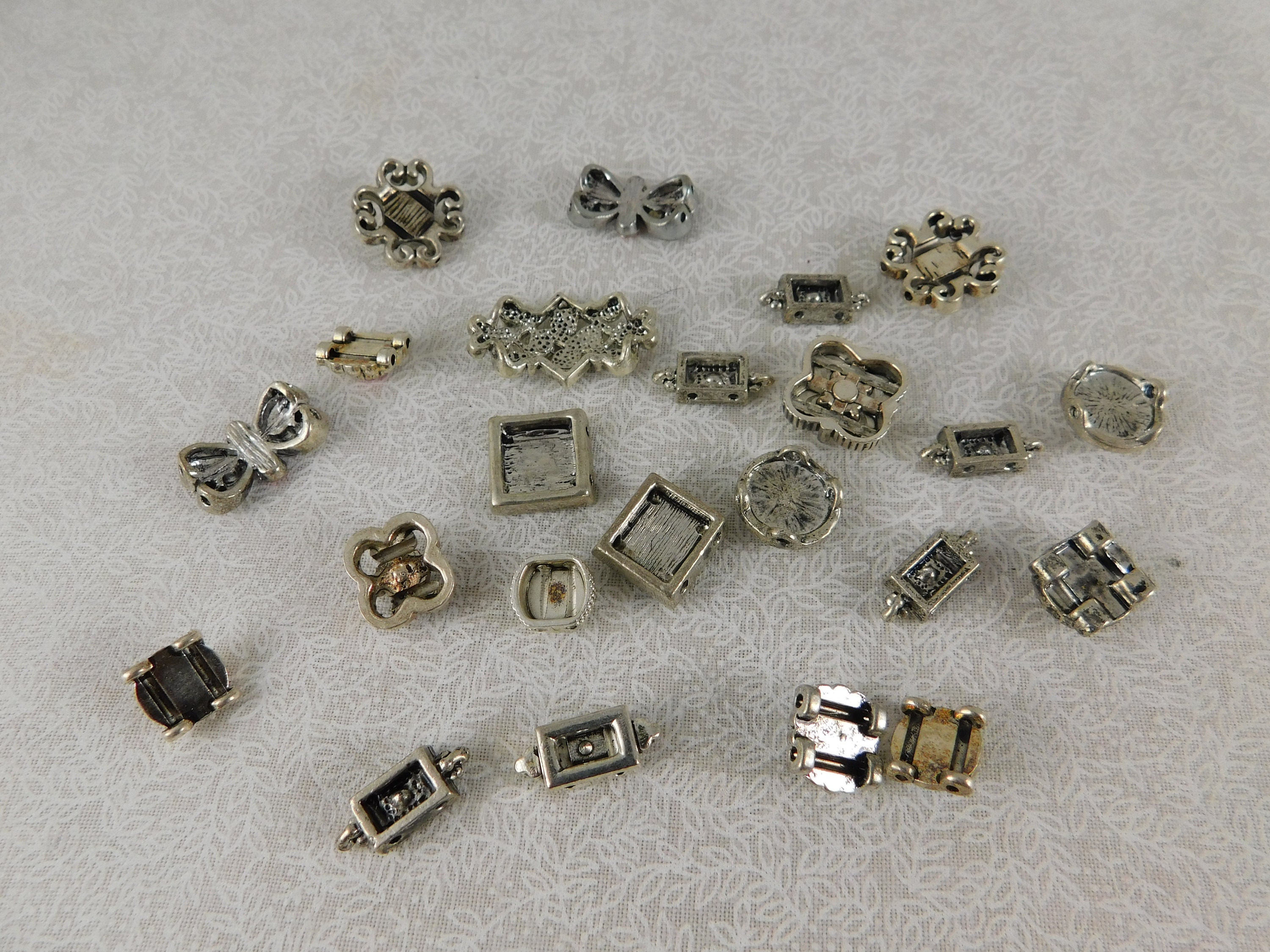 Jeweled Bracelet Components crystal22 Pcs. NEW OLD STOCK, 2 Thread ...