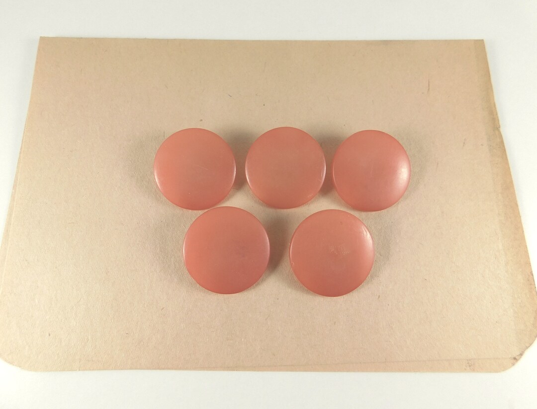Five Oddball/weird Colored Pink Jacket Buttons, Vintage 60's, 1" Inch ...