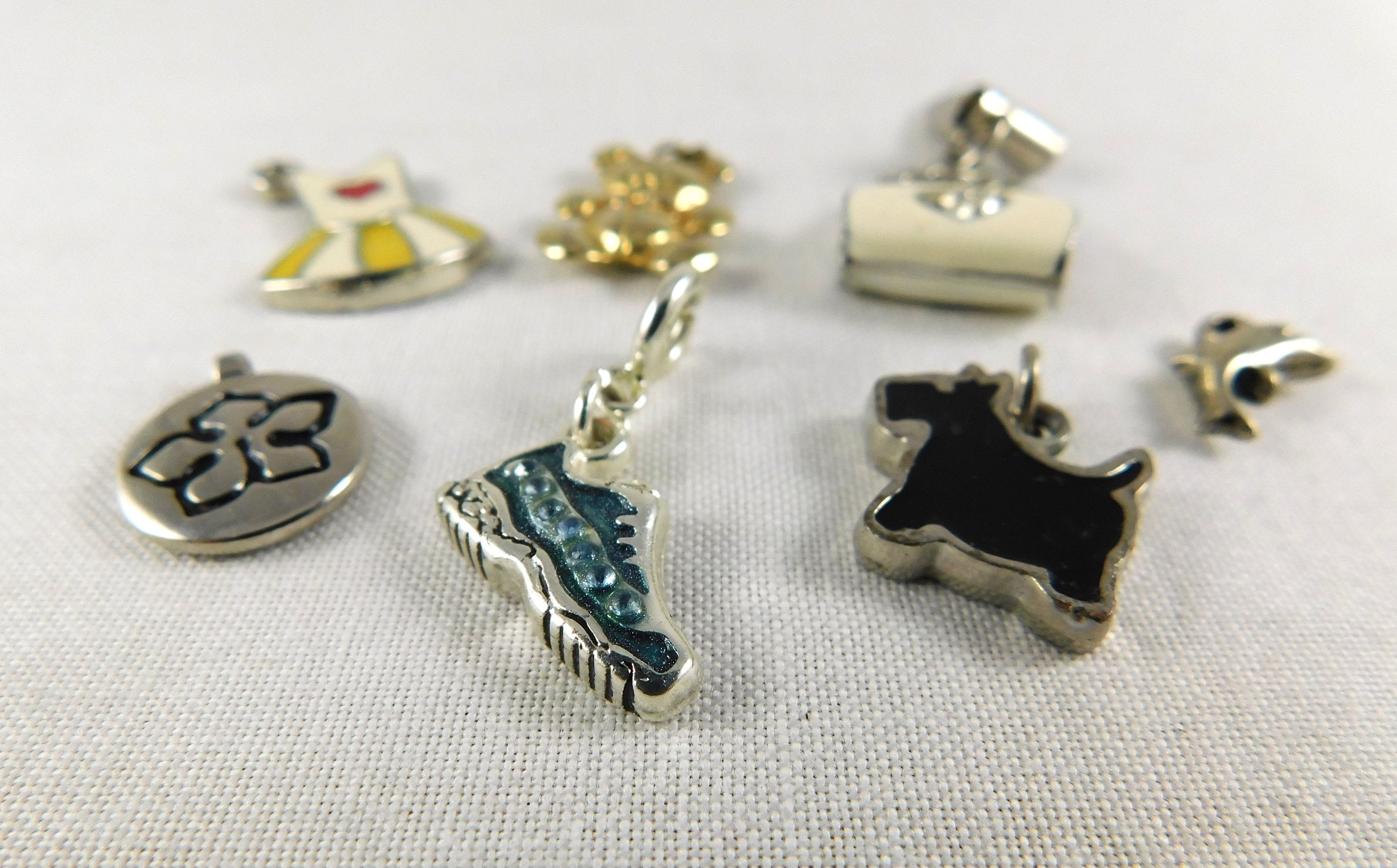 7 Assorted Charms for Girl or Fashion Lady Bracelet, Jewelry Crafting ...