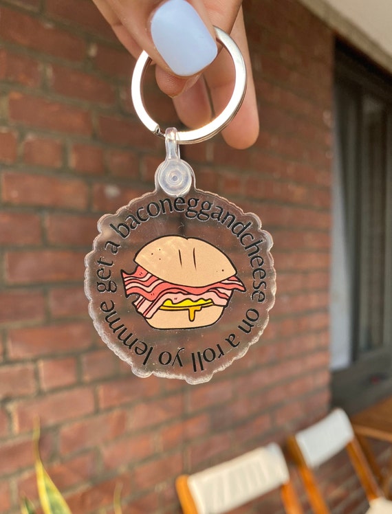 Breakfast Sandwich Keychain Bacon Egg & Cheese - Etsy