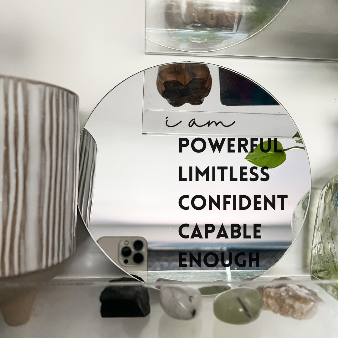 Affirmation Mirror Decal for Self Love - Etsy