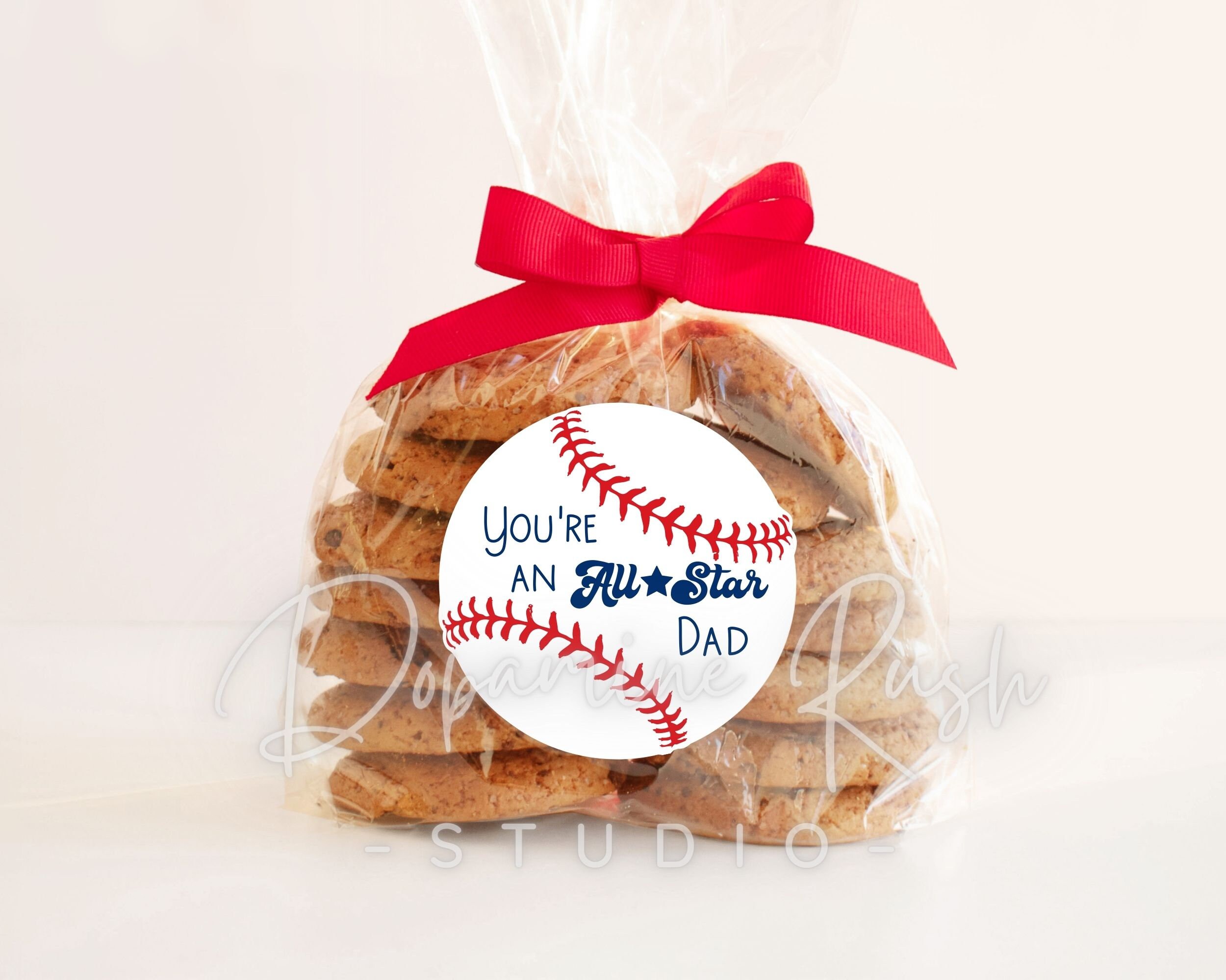 Printable Youre an All-star Dad 2 Round Cookie Tags, All-star Dad ...
