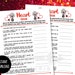 Printable Heart Trivia, Valentines Day Games, Valentine Trivia, Heart ...