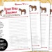 Printable Rodeo Word Scramble, Western-theme Party Games, Kids Rodeo ...