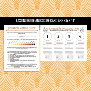 Printable Bourbon Tasting Bundle, Bourbon Tasting Party, Bourbon ...
