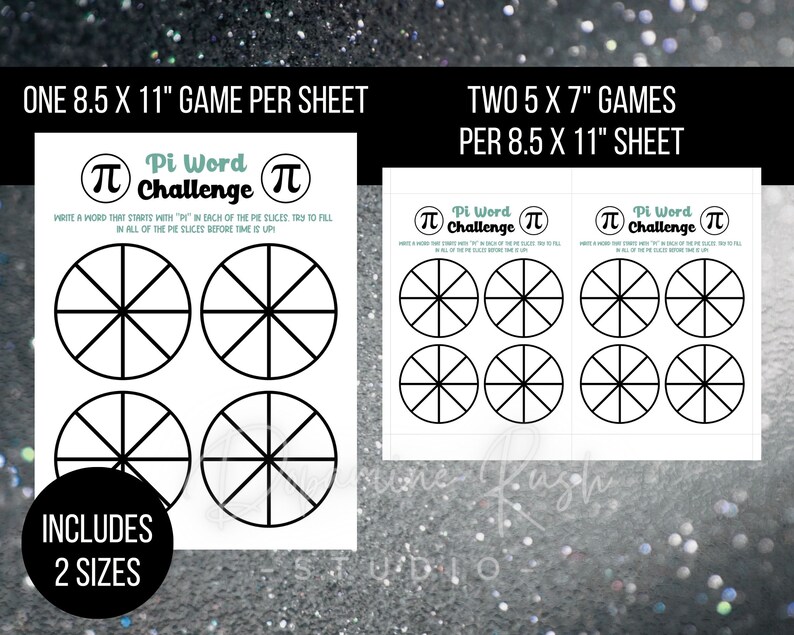 Printable Pi Day Word Challenge, Printable Pi Day Games,, March 14th ...