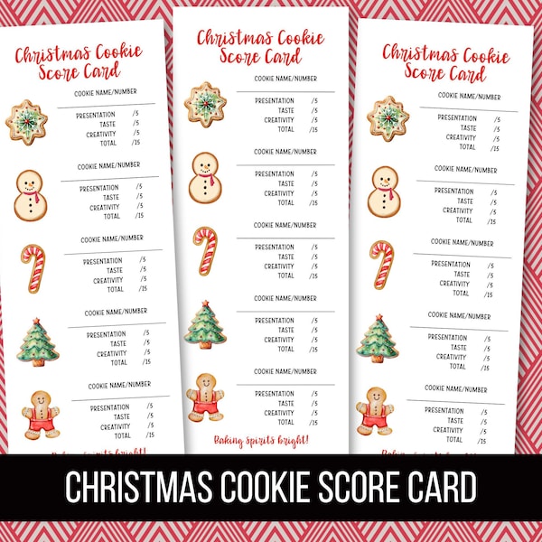 Bake off Score Cards - Etsy