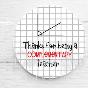 Printable Math Teacher Appreciation Cookie Tags, Thanks for Being a ...