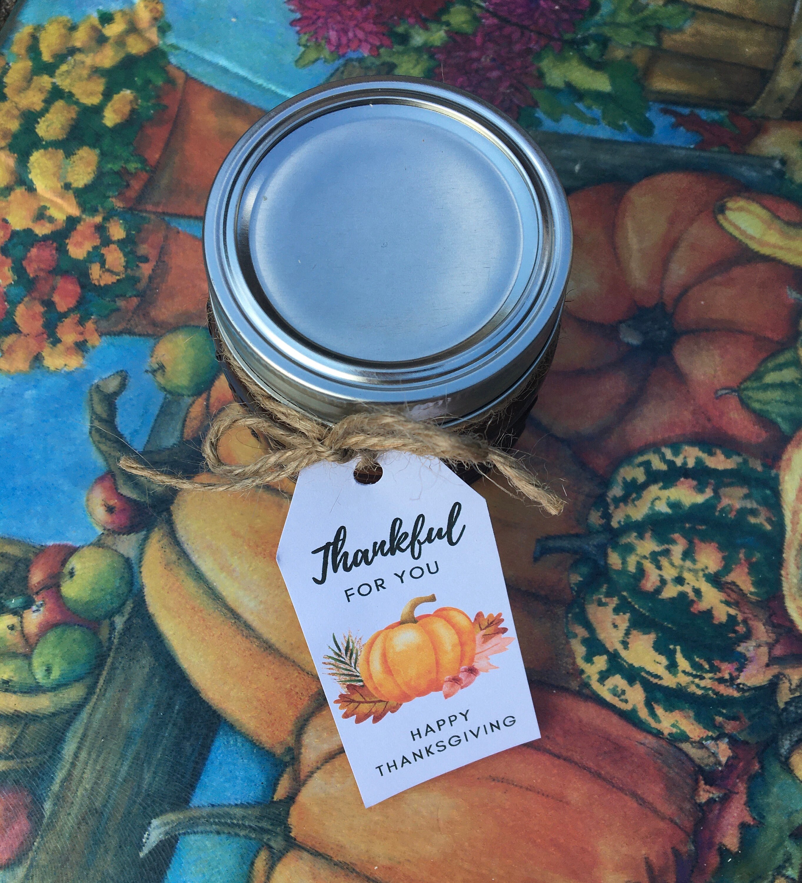 Printable Thanksgiving Gift Tag, Thankful for You Gift Tag, Fall Gift ...