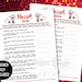 Printable Heart Trivia, Valentines Day Games, Valentine Trivia, Heart ...