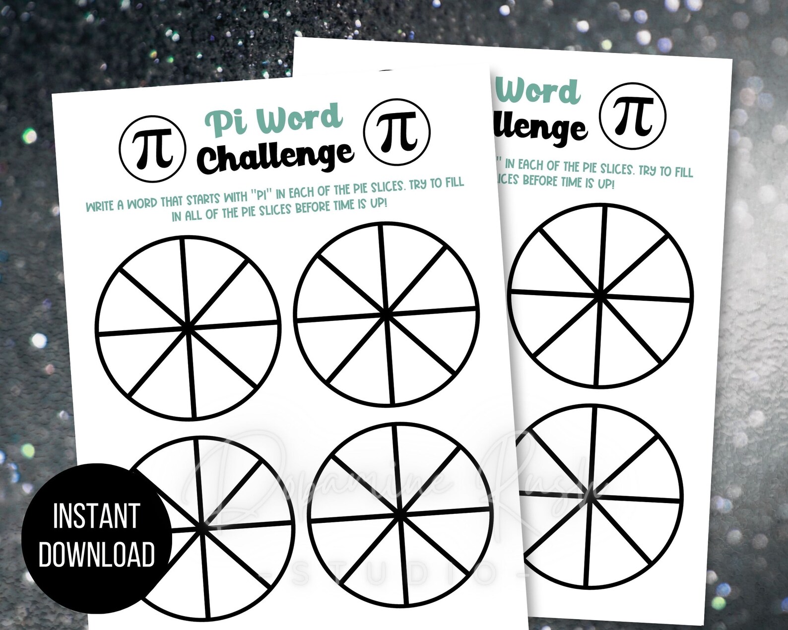 Printable Pi Day Word Challenge, Printable Pi Day Games,, March 14th ...