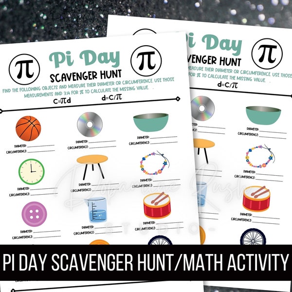 Pi Day Scavenger Hunt - Etsy
