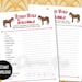 Printable Rodeo Word Scramble, Western-theme Party Games, Kids Rodeo ...