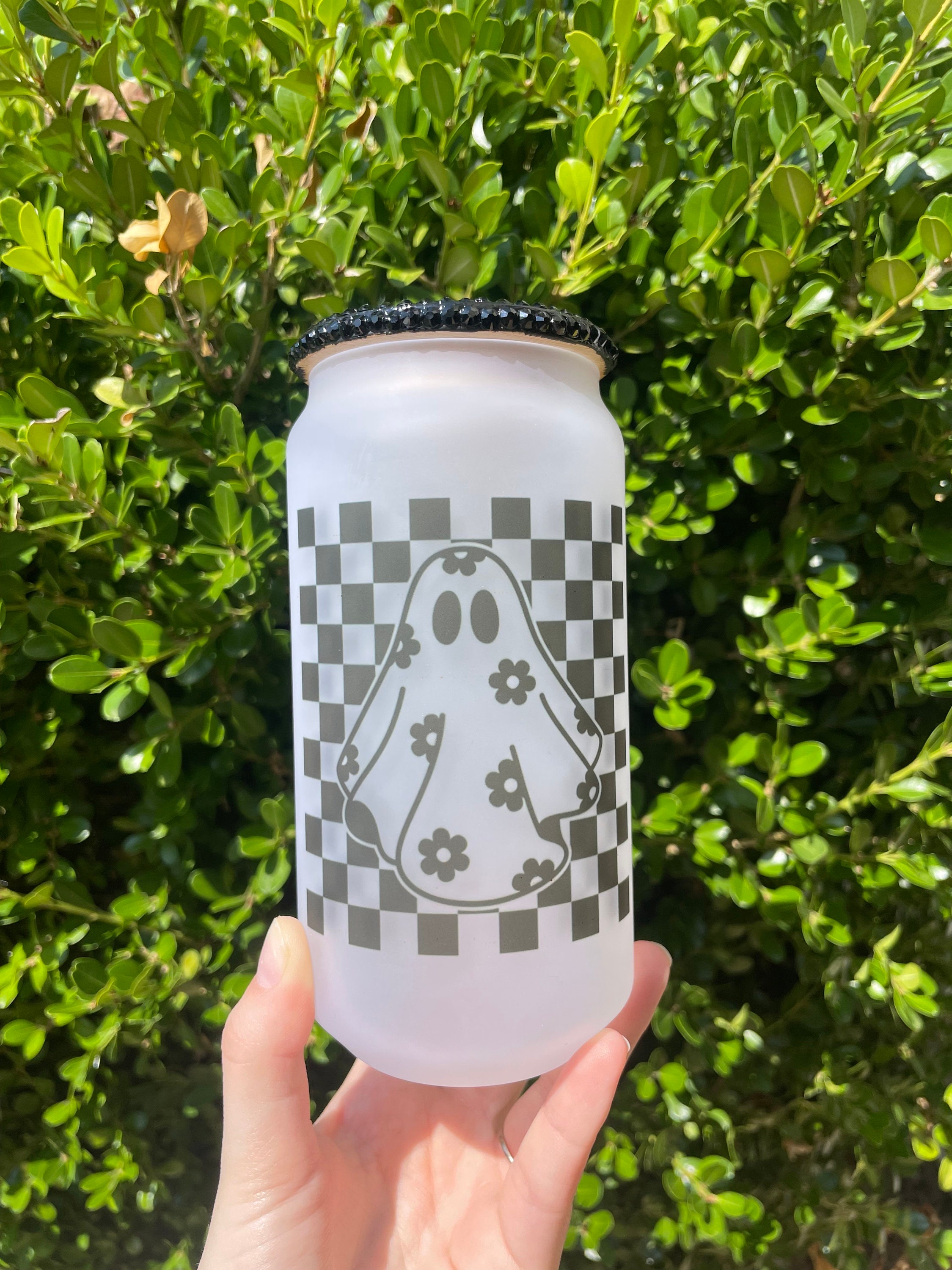 Checkard Board Ghost Cup for Halloween Ghost Cup With Checkard Board ...