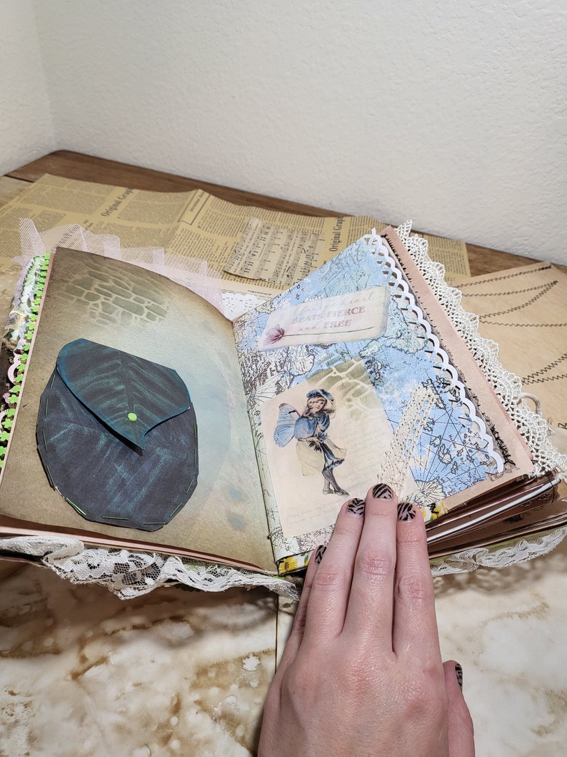 Fairy Core Diary Memory Keeper Junk Journal Wedding Guest Book Recipe ...