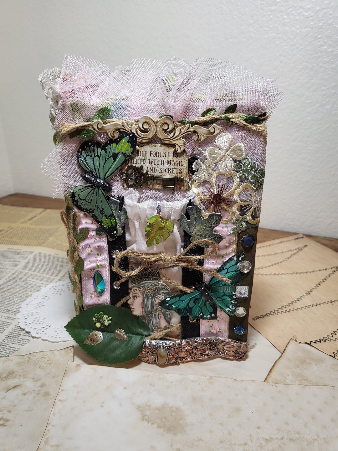 Fairy Core Diary Memory Keeper Junk Journal Wedding Guest Book Recipe ...