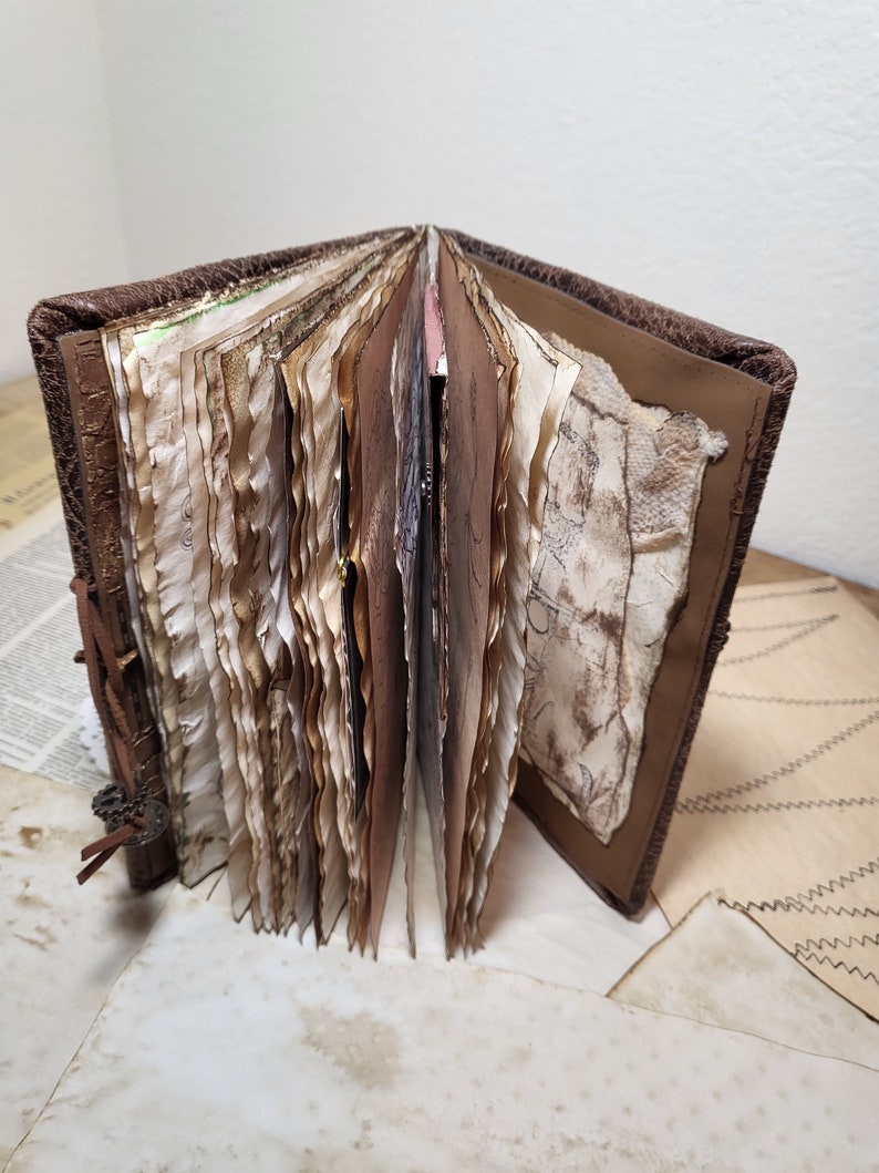 Unique Junk Journal Handmade Steampunk Diary Note Book Smash Book ...