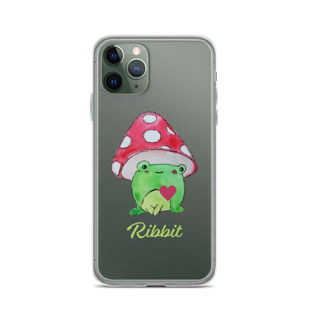 Cute Frog Mushroom Toad Iphone® Case Clear Phone Cases - Etsy