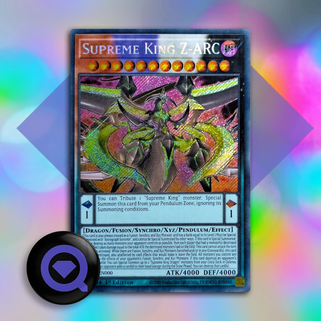 Supreme King Dragon Zarc ANIME EFFECT (proxy With Same Thickness as the ...