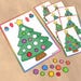 Christmas Tree Color Ball Placement Game: Preschool Printable (PDF) - Etsy