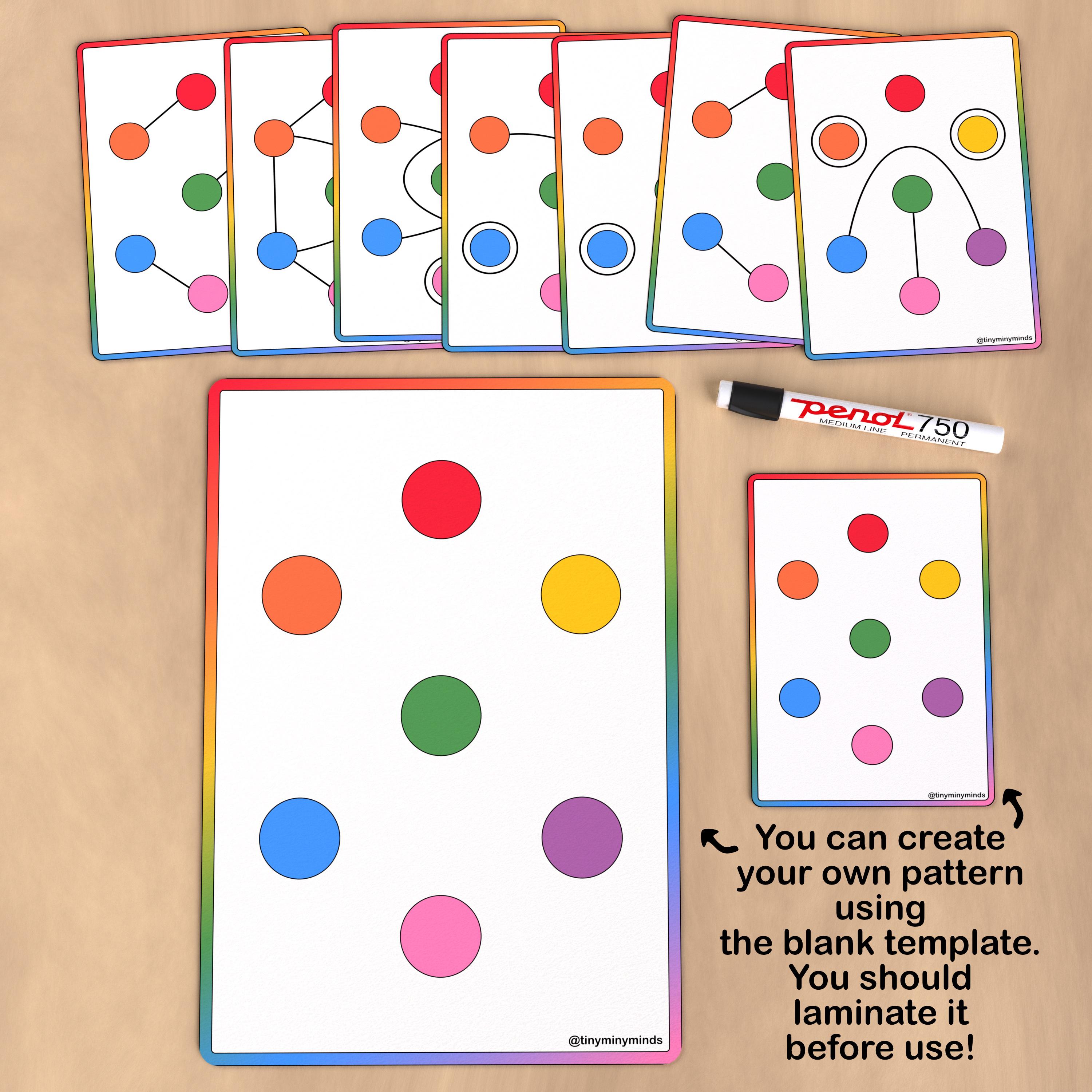 Copy the Pattern Activity: Fine Motor Skills, Preschool Learning (PDF ...