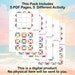 Shapes and Colors Puzzle Pattern Activity, Printable Fun for Fine Motor ...