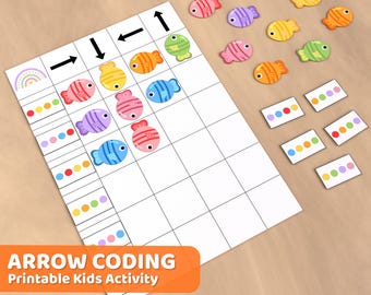 Arrow Color Coding Game Direction Activity, Printable Fun for Fine Motor Skills, Preschool ...