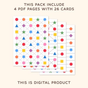 Copy the Pattern, Shape and Color Coding Game Printable Activity Fun ...